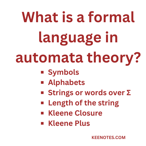 What Is A Formal Language In Automata Theory KEY NOTES